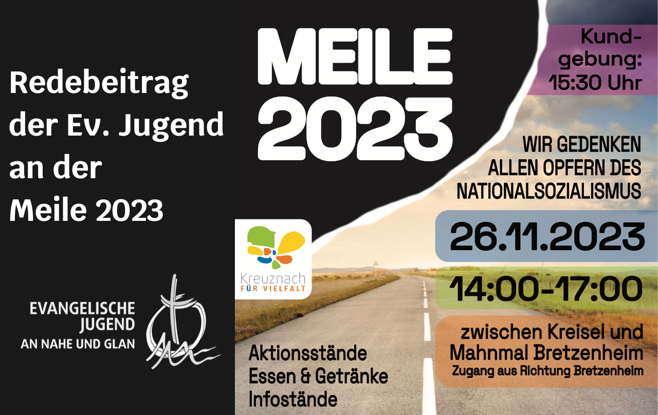 Rückblick auf die Meile für Demokratie 2023 - Ev. Jugendreferat